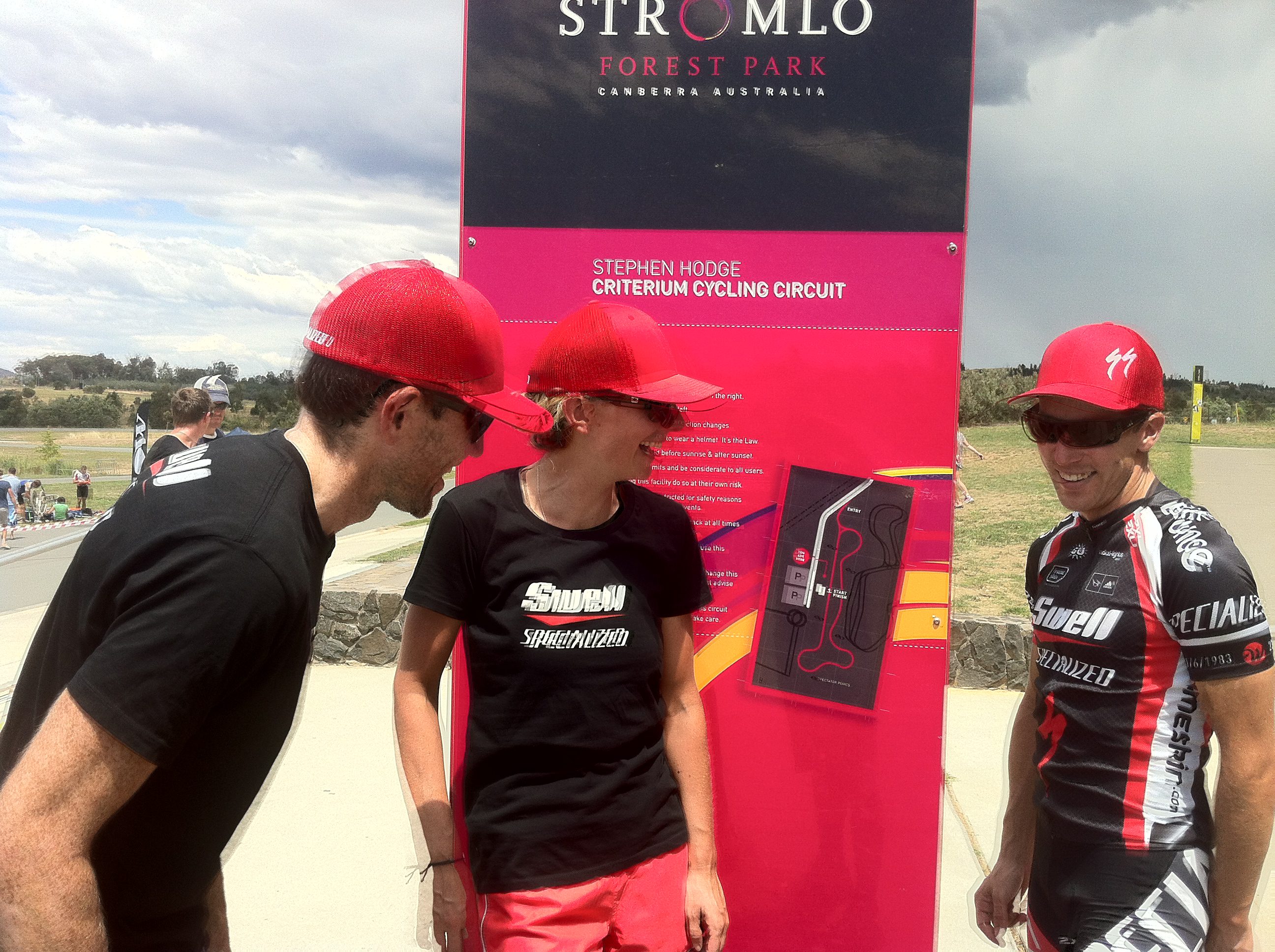 Everyone loves a laugh about the shape of the Stromlo crit track ...